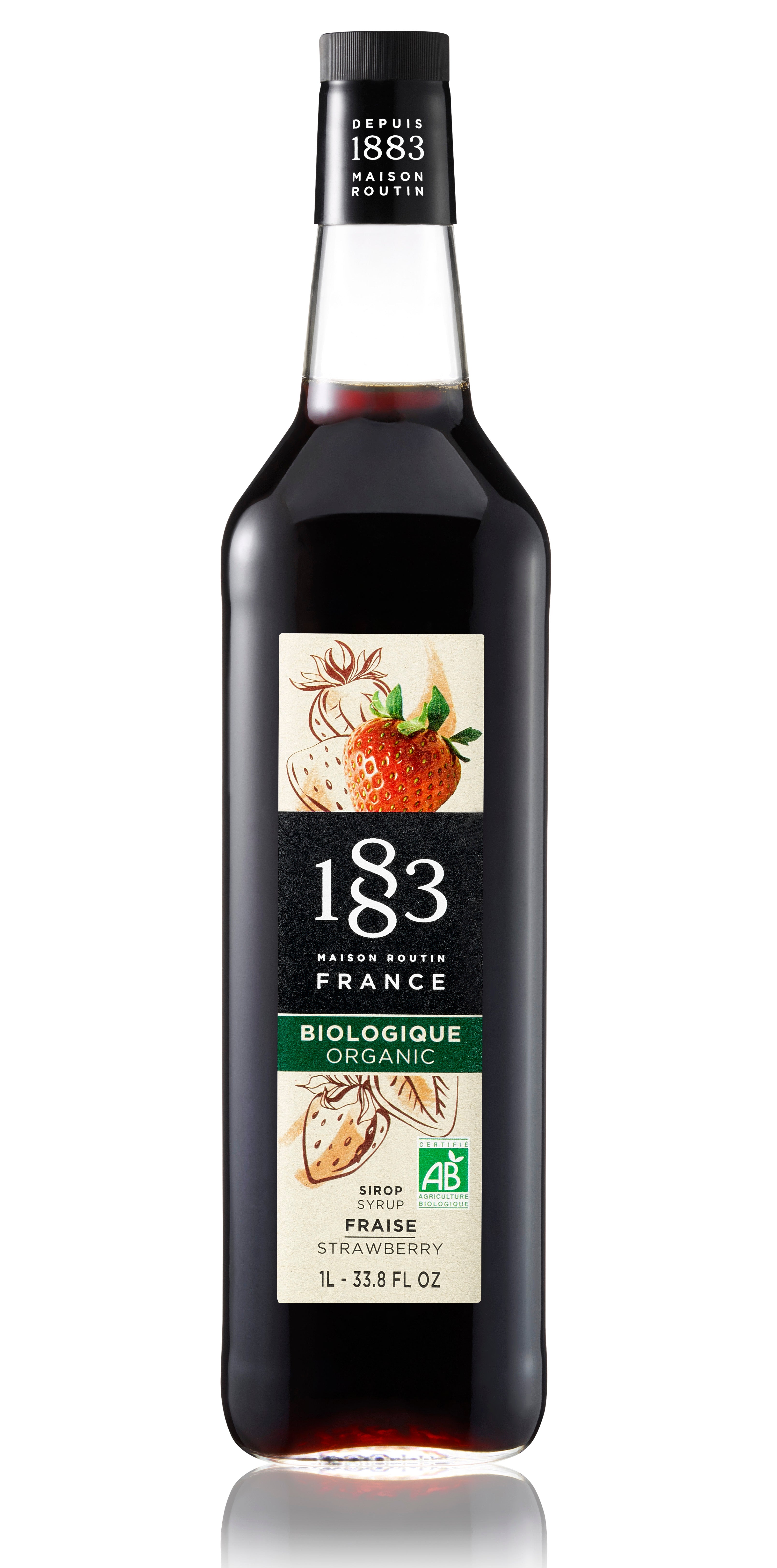 Strawberry Organic 1L Syrup - 1883 – Finest Drinks